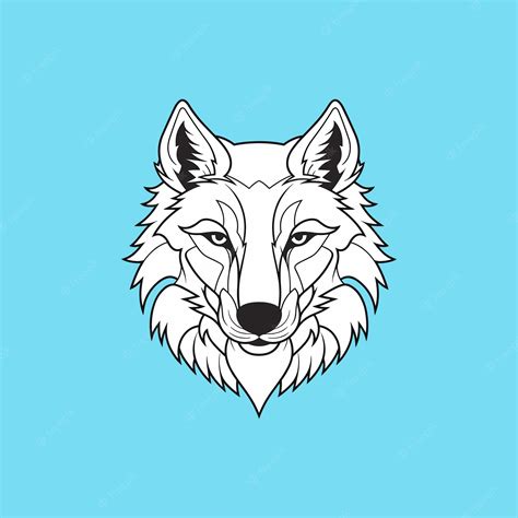 Premium Vector Wolf Head Line Art Illustration