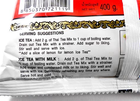 Number One The Original Thai Iced Tea Mix Number One Brand Imported