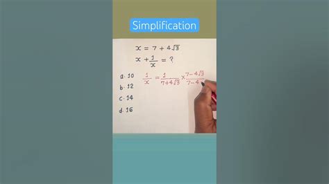 Simplification Maths Maths Problems Maths Shorts Trending Youtube
