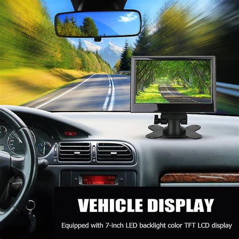 7 Inch Tft Lcd Color Display Monitor Universal Safe Parking Car Rear
