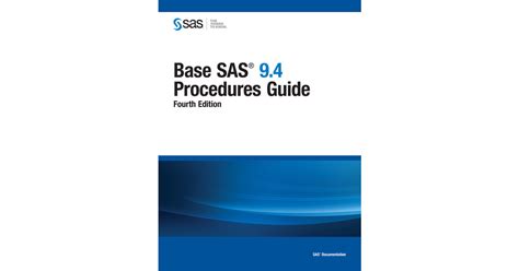 Base Sas 9 4 Procedures Guide Fourth Edition 4th Edition [book]