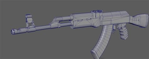 Ak 47 Modelo 3d 10 Unknown Free3d