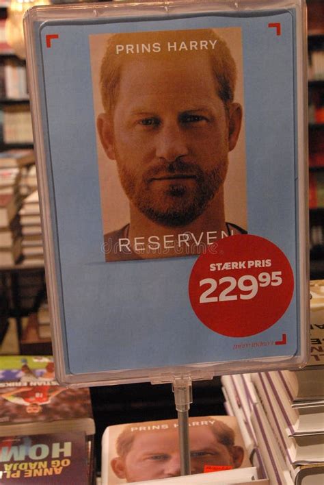 Prince Harry `s Book In Danish Book Store In Copenhagen Editorial Photo