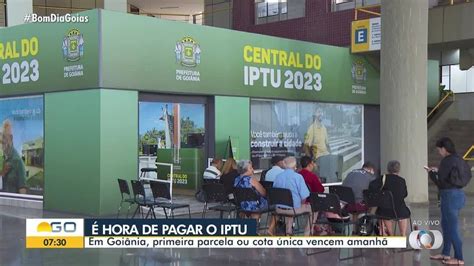 IPTU de Goiânia primeira parcela vence na quinta feira Goiás G1