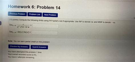 Solved Homework 6 Problem 14 Previous Problem Problem List