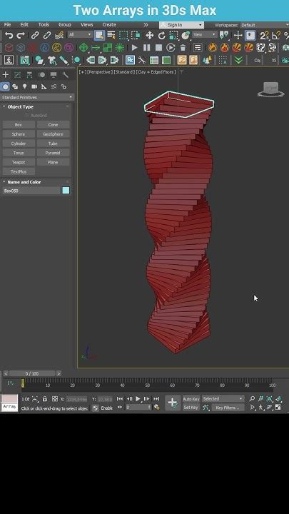 3ds Max Exploring Standard Array Vs Modifier Array Techniques Shorts