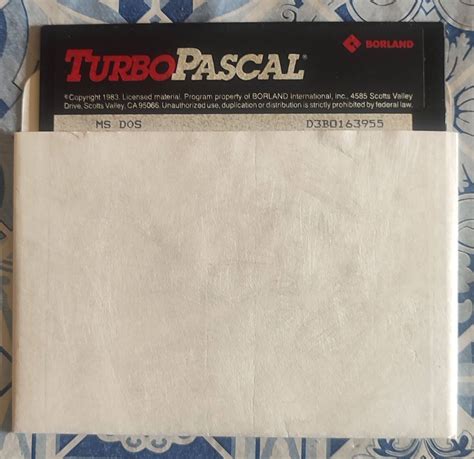 Item Borlandturbopascal10ingles Mv Marcos Velasco Software E Museu De Tecnologia Item