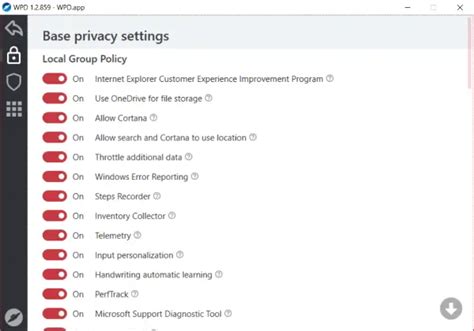Wpd Privacy Dashboard Configure Windows Privacy Settings