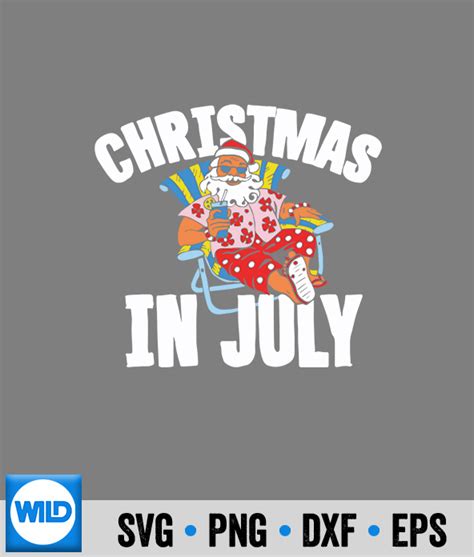 Christmas In July Svg Christmas In July Overjoyed Vintage Svg Wildsvg