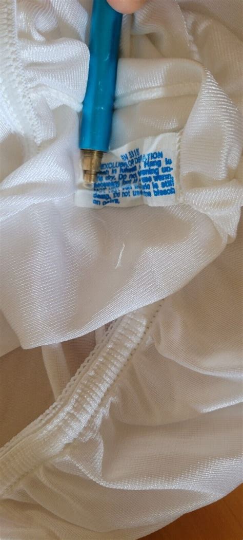 Vintage Mel Lin White Nylon Half Slip Lace Trim Med Gem