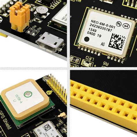 KEYESTUDIO NEO M GPS Shield Expansion Board With Antenna For Raspberry Pi CE Certification