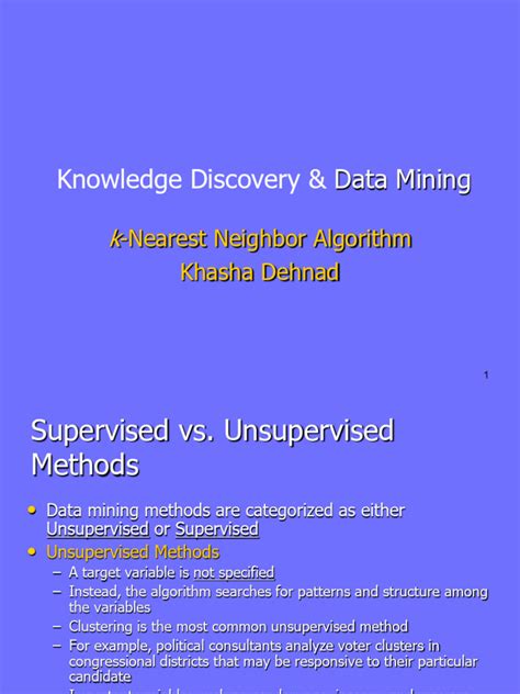 mod04 k nearest neighbor pdf statistical classification data mining