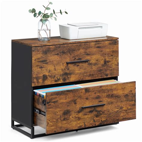 Buy Vasagle Lateral File Cabinet Home Office Printer Stand 2 Drawer