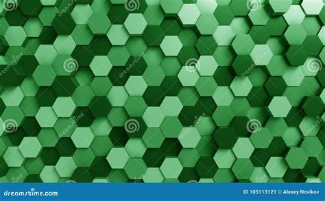 green hexagons background 3d rendering stock illustration illustration of background prism
