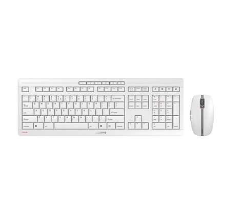 Cherry Stream Desktop Recharge Keyboard Mouse Included Rf Wireless Qwerty English Grey 35 In