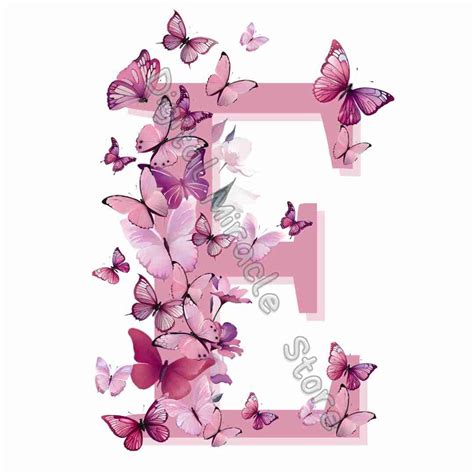 Pink Letters Png Pink Alphabet Butterfly Alphabet Png Butterfly