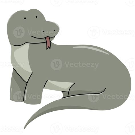 Komodo Dragon Cute Illustration 21014279 Png