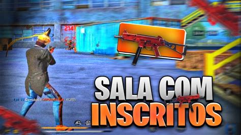 Free Fire Ao Vivo 🔥🔥 Sala Com Inscritos 🔥🔥 4v4 No Emulador 🔥🔥 Jogando