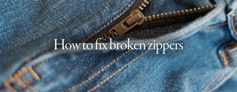 how to fix broken zippers baukjen