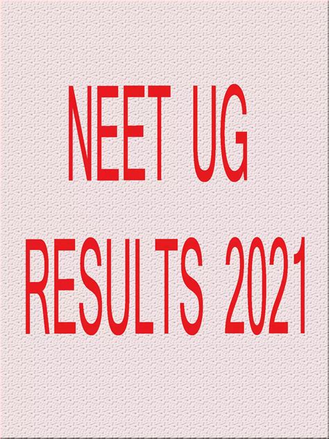 Neet Ug Results 2021 Pdf Instapdf