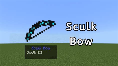 Membuat Sculk Bow Di Minecraft Command Block 1 Youtube