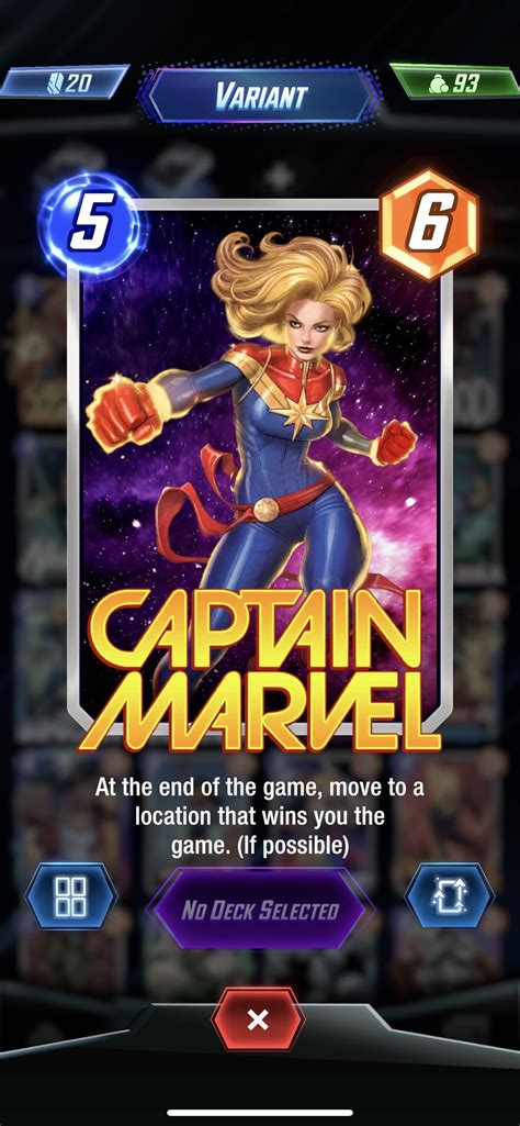 Captain Marvel Variant Ive Never Seen Before Kinda Meh Rmarvelsnap
