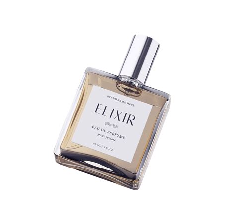 Editable Perfume Bottle Label Template Personalized Sticker For