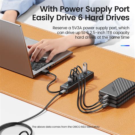 Orico USB HUBs Port ความเรวสง Multi HUB Splitter ขยายอปกรณชารจคอมพวเตอร PW U