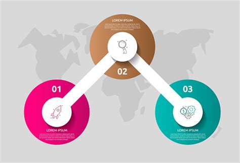 벡터 템플릿 서클 인포그래픽입니다 3 가지 옵션 및 부품이있는 비즈니스 개념 0명에 대한 스톡 벡터 아트 및 기타 이미지 0명 3차원 형태 개념 Istock