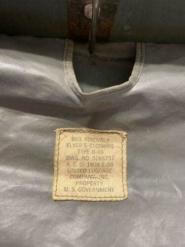 Vietnam Bag Assembly Flyers Clothing Type B 4b Usaf Us Military Flight
