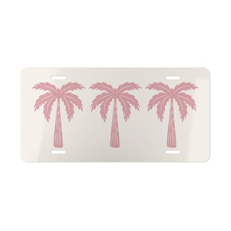 License Plate With Palm Tree — Use