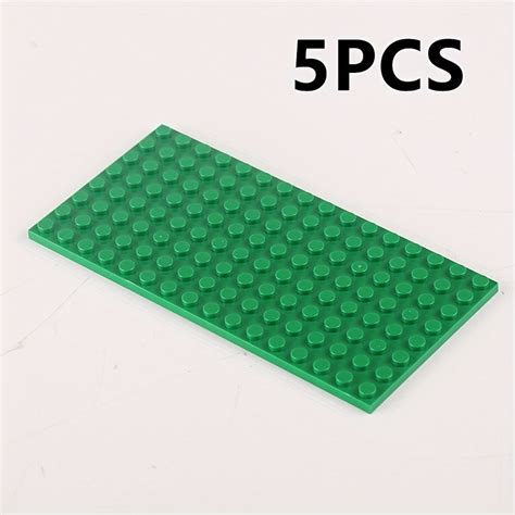 5 Pack Small Particle Building Blocks Base Plate 8x16 Hole Set Craze