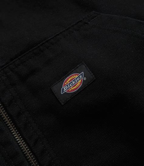 Dickies Duck Canvas Hooded Unlined Jacket Black Flatspot