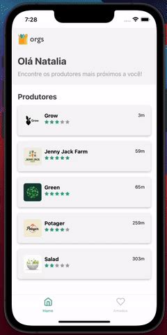 Github Alura Cursos React Native Navegacao Entre Telas Telas Do Ecommerce Orgs Para Simular