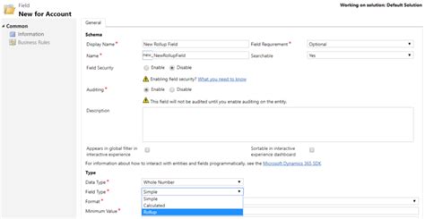 dynamics 365 rollup fields carl de souza
