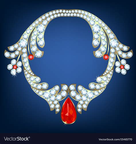 Jewelry With Diamonds Royalty Free Vector Image