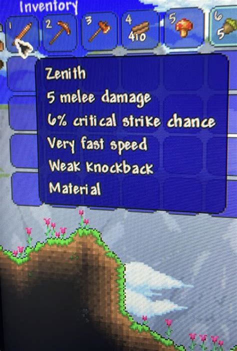 Why Is My Copper Shortsword Called Zenith Rterraria