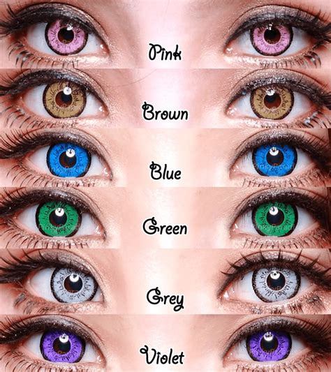 When People Wear Colored Contact Lenses Do They See The Color Of The