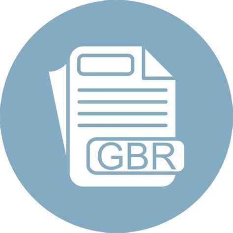 Gbr File Format Modern App Icon 62140853 Vector Art At Vecteezy