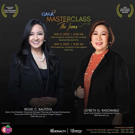 Gma Masterclass Series Goes To Usa University Of San Agustin
