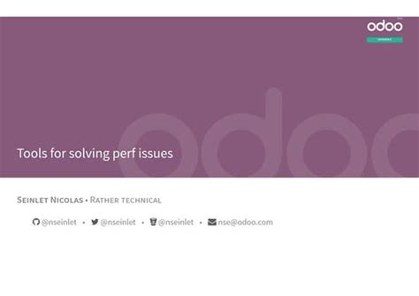 common performance pitfalls in odoo apps ppt