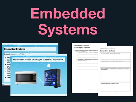 J277 Gcse Computer Science 113 Embedded Systems Lesson Teaching