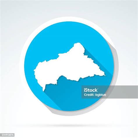 중앙 아프리카 공화국 맵 아이콘 평편 디자인식 걸리죠 그림자 국가 지리적 지역에 대한 스톡 벡터 아트 및 기타 이미지 국가