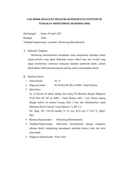 Logbook Keperawatan Homecare24