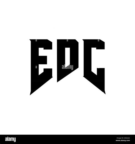 Edc Letter Logo Design For Technology Company Edc Logo Design Black