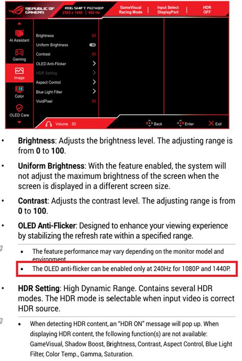 Pg27aqdp Oled Anti Flicker Always Greyed Out Disab Republic Of