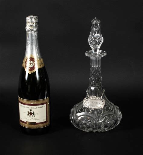 Vintage Cut Glass Ships Sherry Decanter 1920 For Sale At Pamono