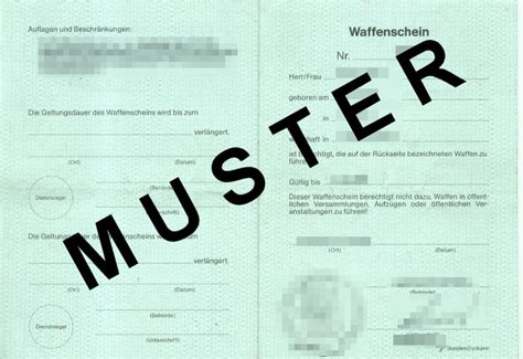 Waffenschein Beantragen