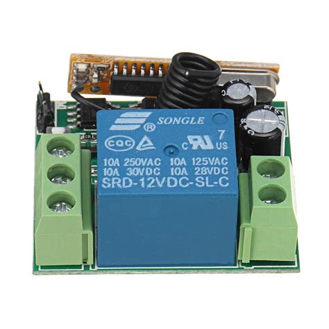 Mhz Dc V Ch Wireless Remote Control Switch Relay Receiver Module Rf Transmitter Artofit