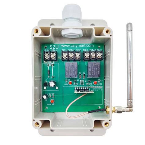 2 Way Dc Input And Relay Contact Output Wireless Remote Control Switch